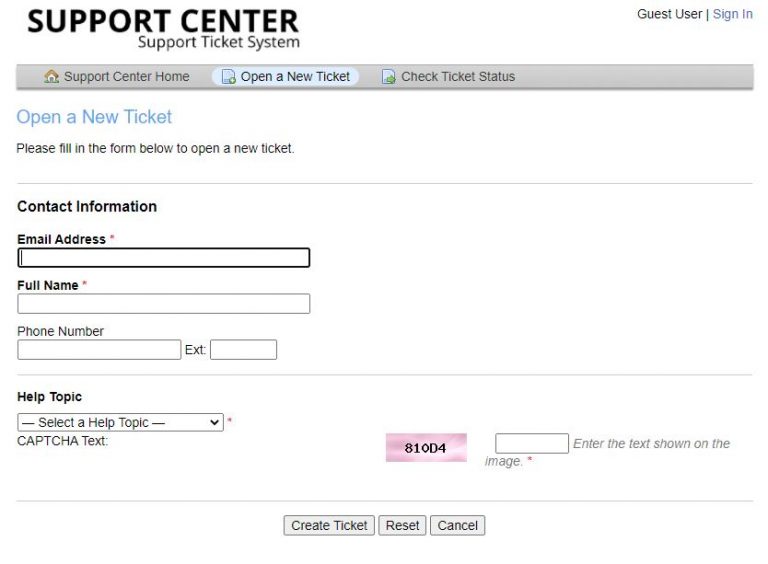 Support Ticket – ShipRite Software