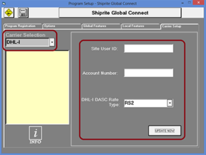 CarrierDHL – ShipRite Software